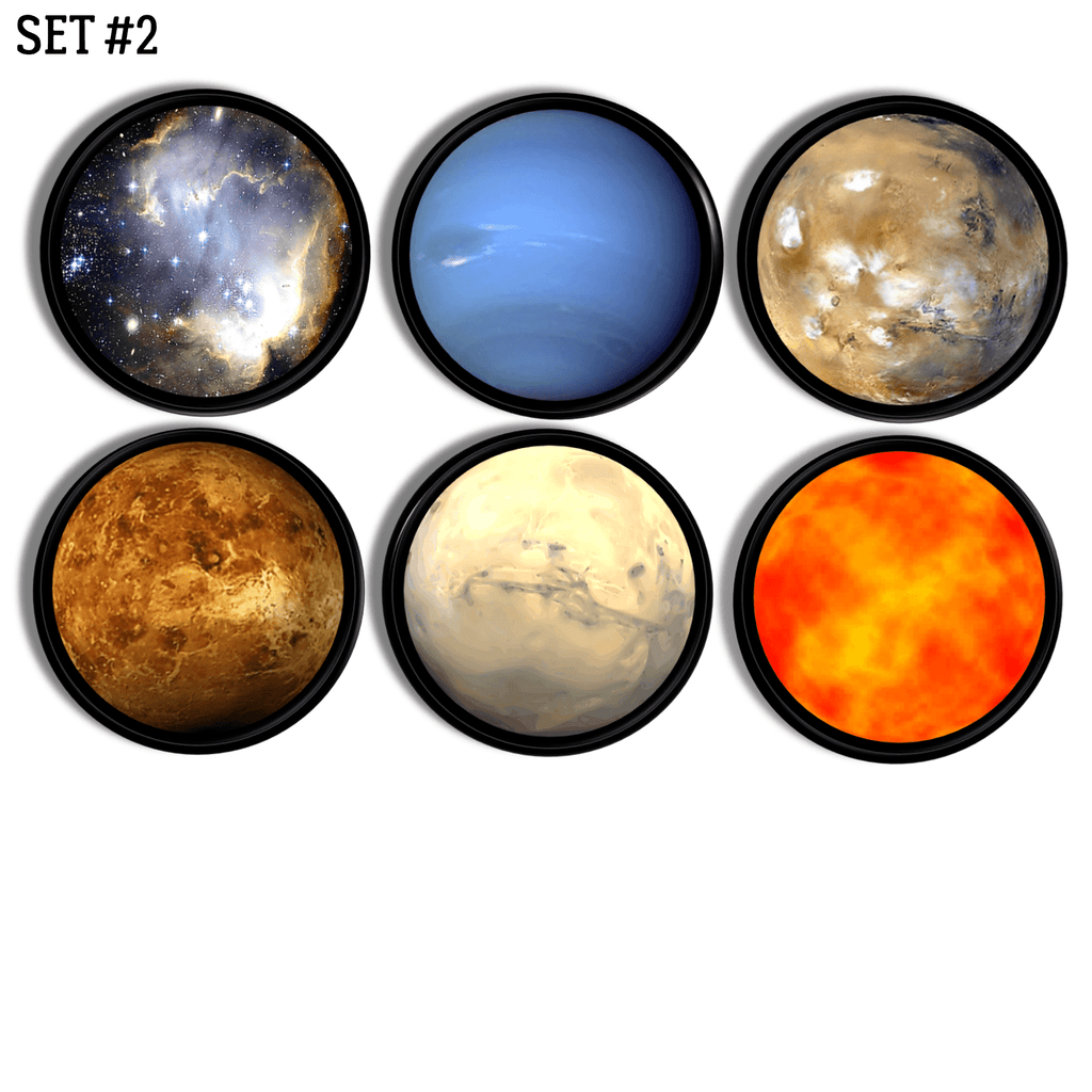 Space and Planet Cabinet Knobs – Galaxy, Solar System, Astronomy Decor ...