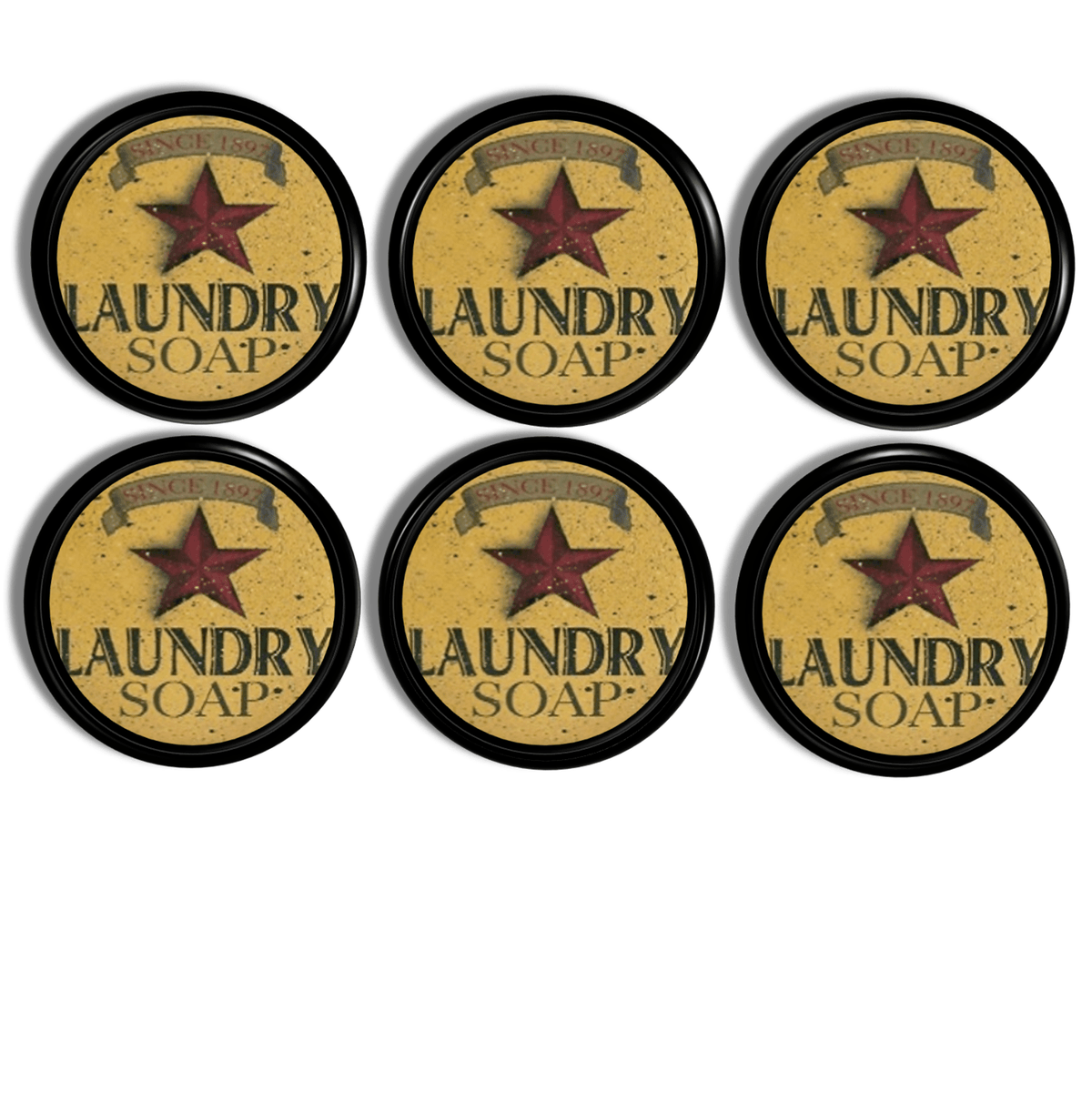 Red Star Soap Label Cabinet Knobs, Vintage Laundry Room Drawer Pulls ...